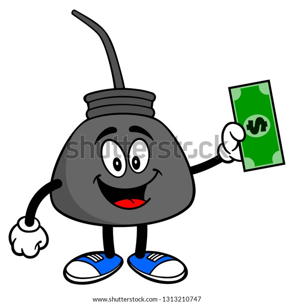 Oil Can Dollar Vector Cartoon Illustration Stock Vector (Royalty Free ...