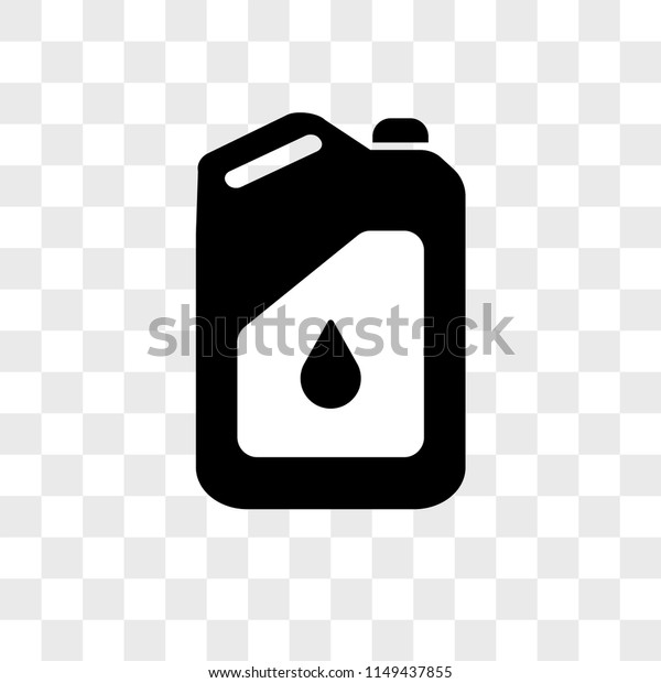 Oil Can Vector Icon On Transparent Stock Vector (Royalty Free ...