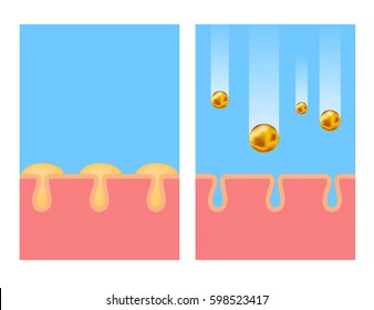 Oil Control Vector Oily Skin Stock Vector (Royalty Free) 598523417 ...