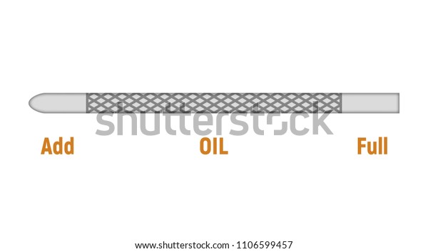 Oil Dipstick Level Measurement Vector Illustration Stock Vector ...