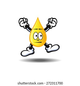 Oil Drop Cartoon Stock Vector (Royalty Free) 272311700