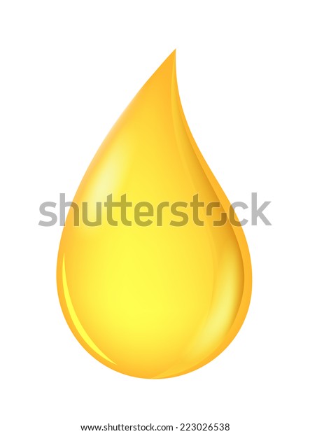 Oil Drop Isolated On White Background Stock Vector (Royalty Free ...