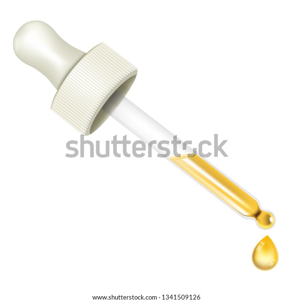 Oil Dropper Vector Icon Realistic Illustration Stock Vector (Royalty ...