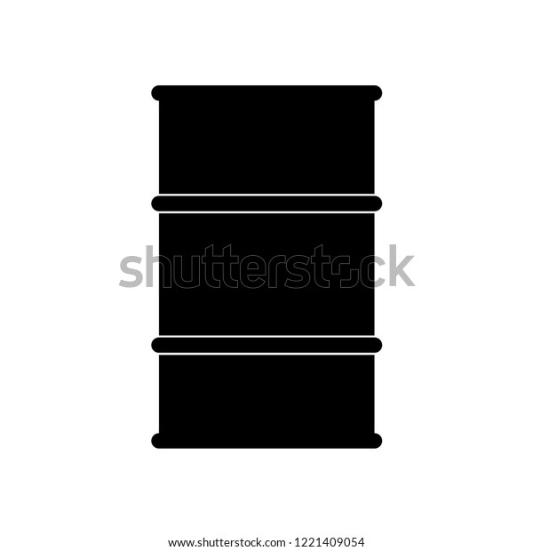 Oil Drum Container Barrel Sign Flat Stock Vector (Royalty Free ...