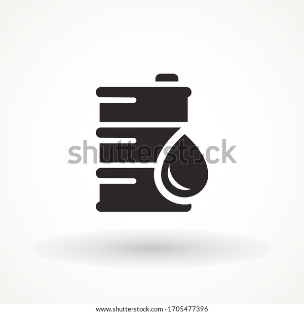 Oil Drum Container Barrel Sign Flat Stock Vector (Royalty Free ...