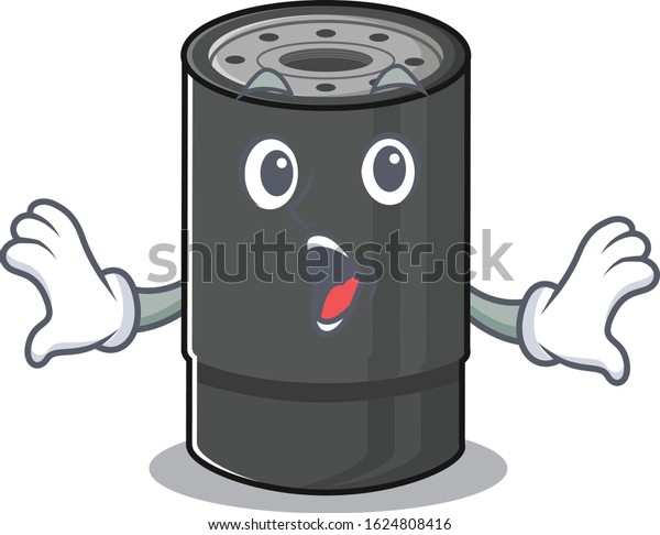 Oil Filter Cartoon Character Design On Stock Vector (Royalty Free ...
