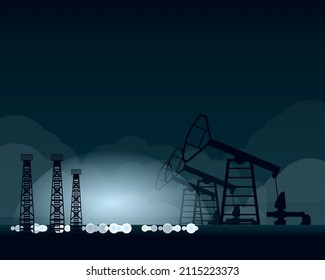 Oil Gas Industry Vector Stock Vector (Royalty Free) 2115223373 ...