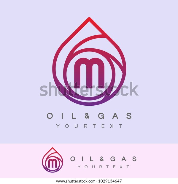 Oil Gas Initial Letter M Logo Stock Vector (Royalty Free) 1029134647 | Shutterstock