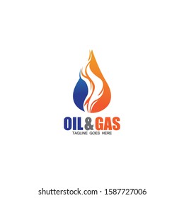 Oil Gas Drop Logo Design Fire Stock Vector (Royalty Free) 1896672931 ...