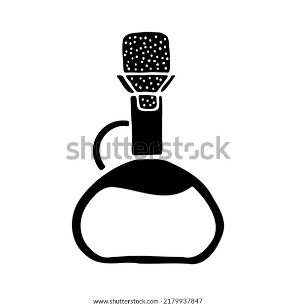 Oil Glass Kitchen Tools Doodles Hand Stock Vector (Royalty Free ...