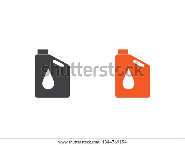 Oil Icon Vector Oil Gallon Icon Stock Vector (Royalty Free) 1344769154 ...