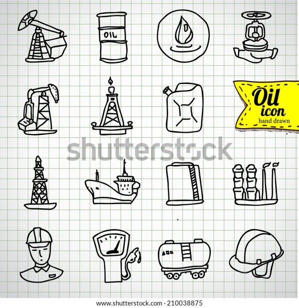 Oil Petroleum Icon Set Stock Vector (Royalty Free) 210038875 | Shutterstock
