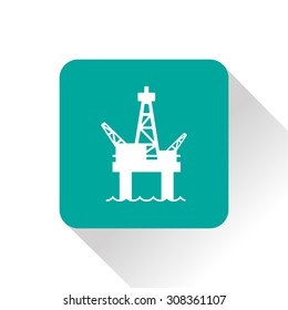 Oil Platform Icon Stock Vector (Royalty Free) 318263921 | Shutterstock