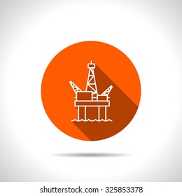 Oil Platform Icon Stock Vector (Royalty Free) 311734145