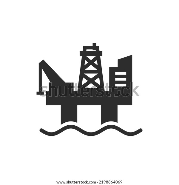 Oil Platform Icon Oil Platform Oil Stock Vector (Royalty Free ...