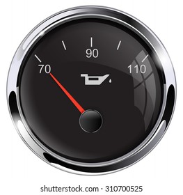 Oil Pressure Gauge Vector Isolated Stock Vector (Royalty Free ...
