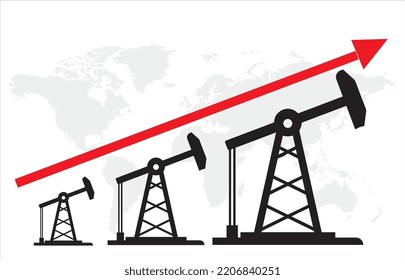 Oil Price Increase Oil Refinery Vector Stock Vector (Royalty Free) 2206840251 | Shutterstock