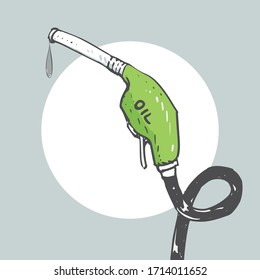 Oil Pump Cartoon Style Vector Illustration Stock Vector (Royalty Free ...
