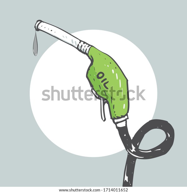 Oil Pump Cartoon Style Vector Illustration Stock Vector (Royalty Free ...