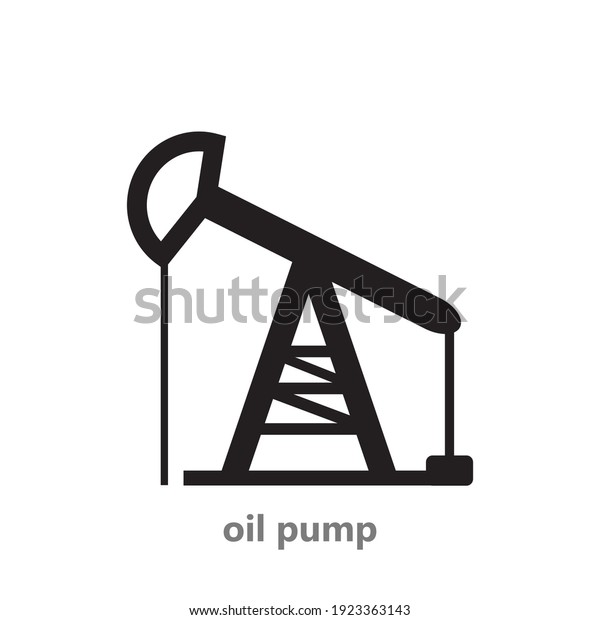 Oil Pump Logo Simple Black Icons Stock Vector (Royalty Free) 1923363143 ...