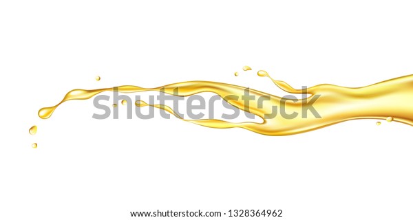 Oil Splash Isolated On White Background Stock Vector (Royalty Free ...