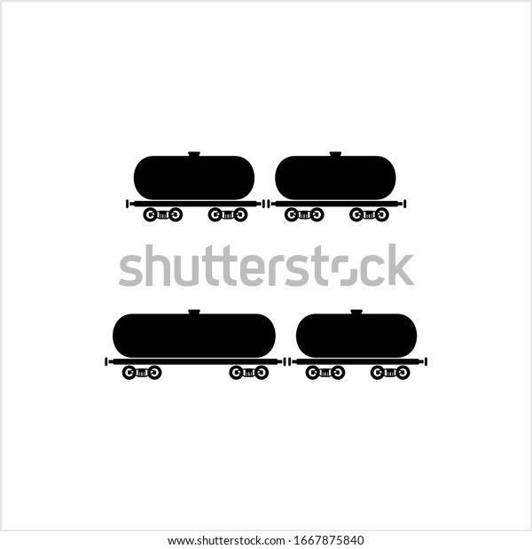 Oil Train Car Icon Train Cargo Stock Vector (Royalty Free) 1667875840 ...