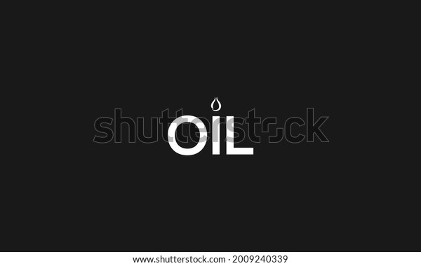Oil Typography Logo Icon Design Premium Stock Vector (Royalty Free ...