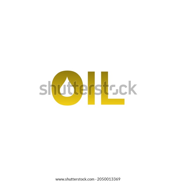 Oil Typography Logo Icon Design Alphabet Stock Vector (Royalty Free ...