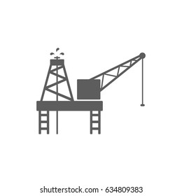 Oil Well Icon Vector Stock Vector (Royalty Free) 634809383 | Shutterstock