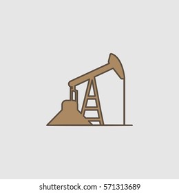 Oil Well Vector Stock Vector (Royalty Free) 571313689 | Shutterstock