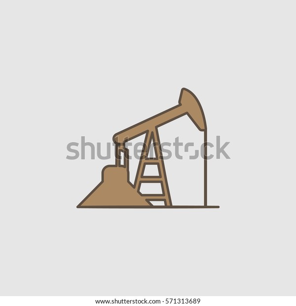 Oil Well Vector Stock Vector (Royalty Free) 571313689 | Shutterstock