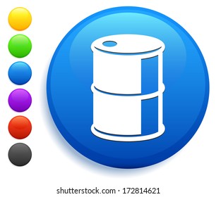 Oilcan Icon On Round Button Collection Stock Vector (Royalty Free ...