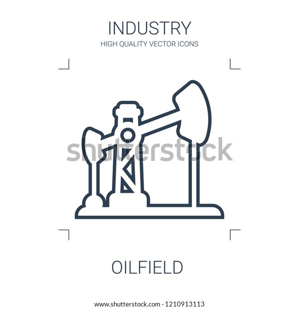 Oilfield Icon High Quality Line Oilfield Stock Vector (Royalty Free ...