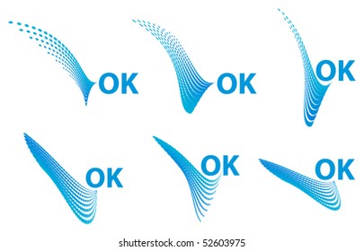 Ok Check Mark Designs Stock Vector (Royalty Free) 52603975 | Shutterstock