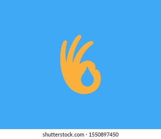Ok Hand Logo Design Modern Minimal Stock Vector (Royalty Free ...