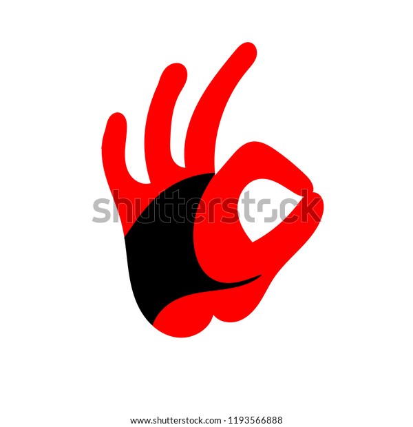 Ok Hand Sign Design Head Rooster Stock Vector (Royalty Free) 1193566888 ...