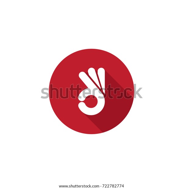 Ok Symbol Finger Stylized Creative Vector Stock Vector (Royalty Free ...