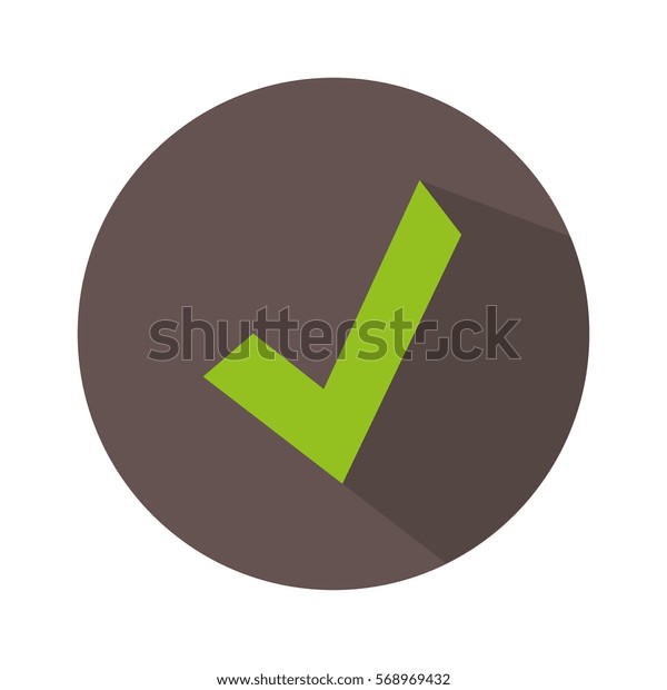 Ok Symbol Isolated Icon Stock Vector (Royalty Free) 568969432