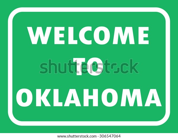 Oklahoma State Road Sign Background Vector Stock Vector (Royalty Free ...