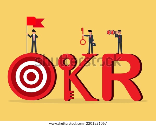 Okr Objective Key Result Framework Goal Stock Vector (Royalty Free ...