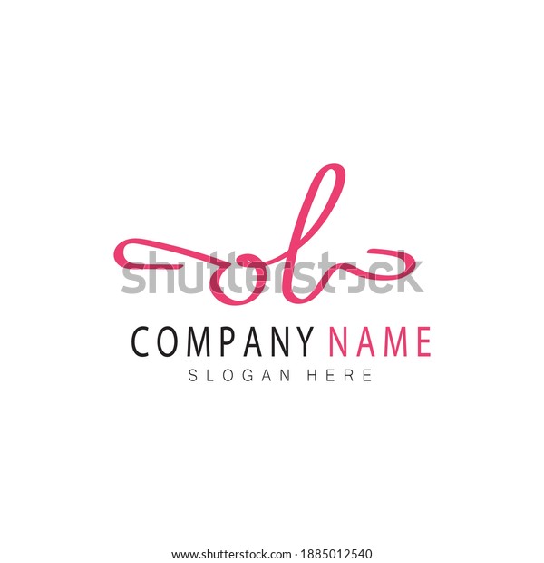Ol Initials Handwritten Logo Design Vector Stock Vector (Royalty Free ...