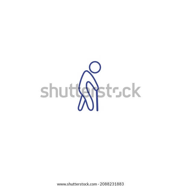 Old Age Old Man Icon Vector Stock Vector (Royalty Free) 2088231883 ...