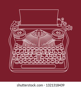 Old Antique Objects Typewriter Stock Vector (Royalty Free) 1321318439 ...