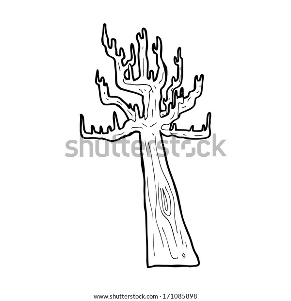 Old Bare Tree Cartoon Stock Vector (Royalty Free) 171085898 | Shutterstock