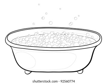 6,226 Tub Outline Images, Stock Photos & Vectors | Shutterstock