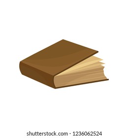 Old Book Brown Cover Vector Illustration Stock Vector (Royalty Free ...