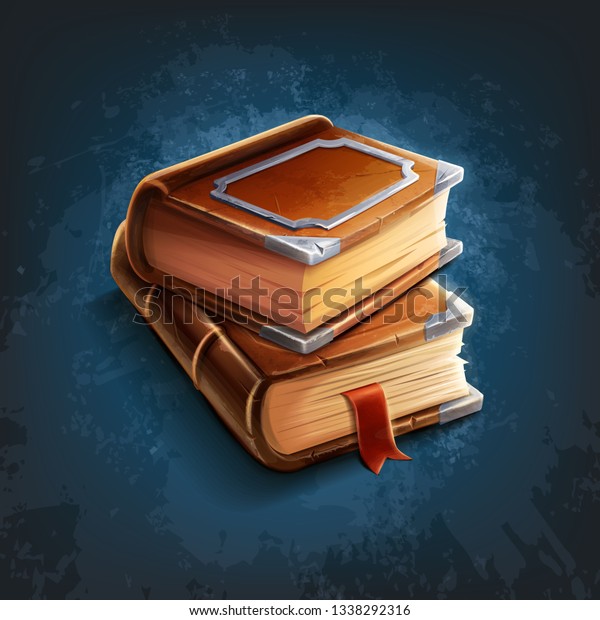Old Books Illustration Stock Vector (Royalty Free) 1338292316 ...