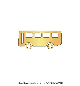 Old Bus Gold Vector Icon Black Stock Vector (Royalty Free) 510899038 ...