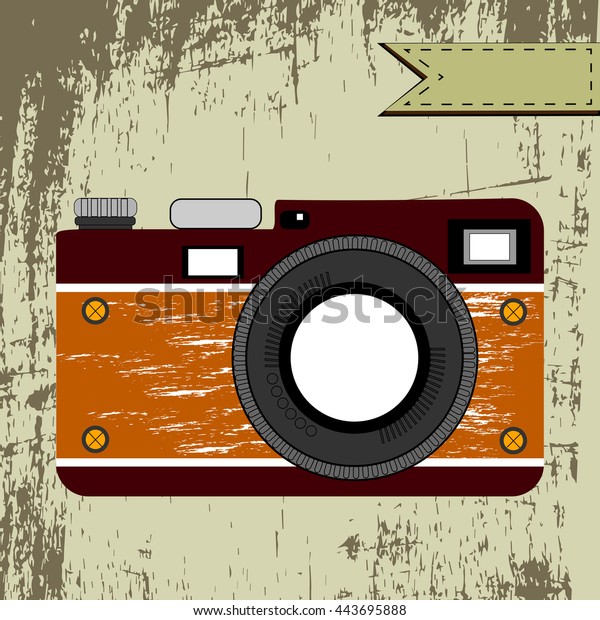 Old Camera Old Paper Checkbox Retro Stock Vector (Royalty Free ...