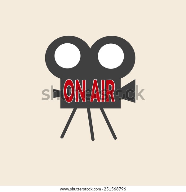 Old Camera Text On Air Stock Vector (Royalty Free) 251568796 | Shutterstock